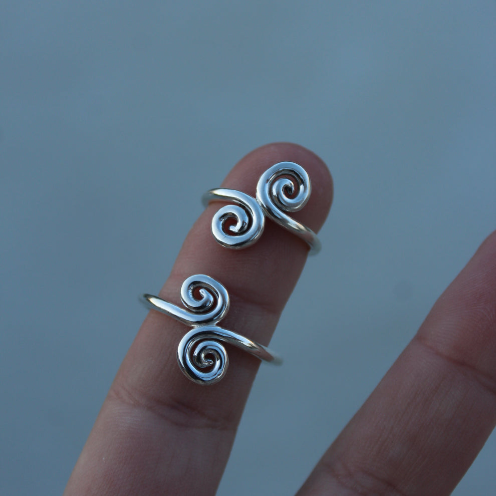 Spiral ring - Size J – Passionflower Jewellery